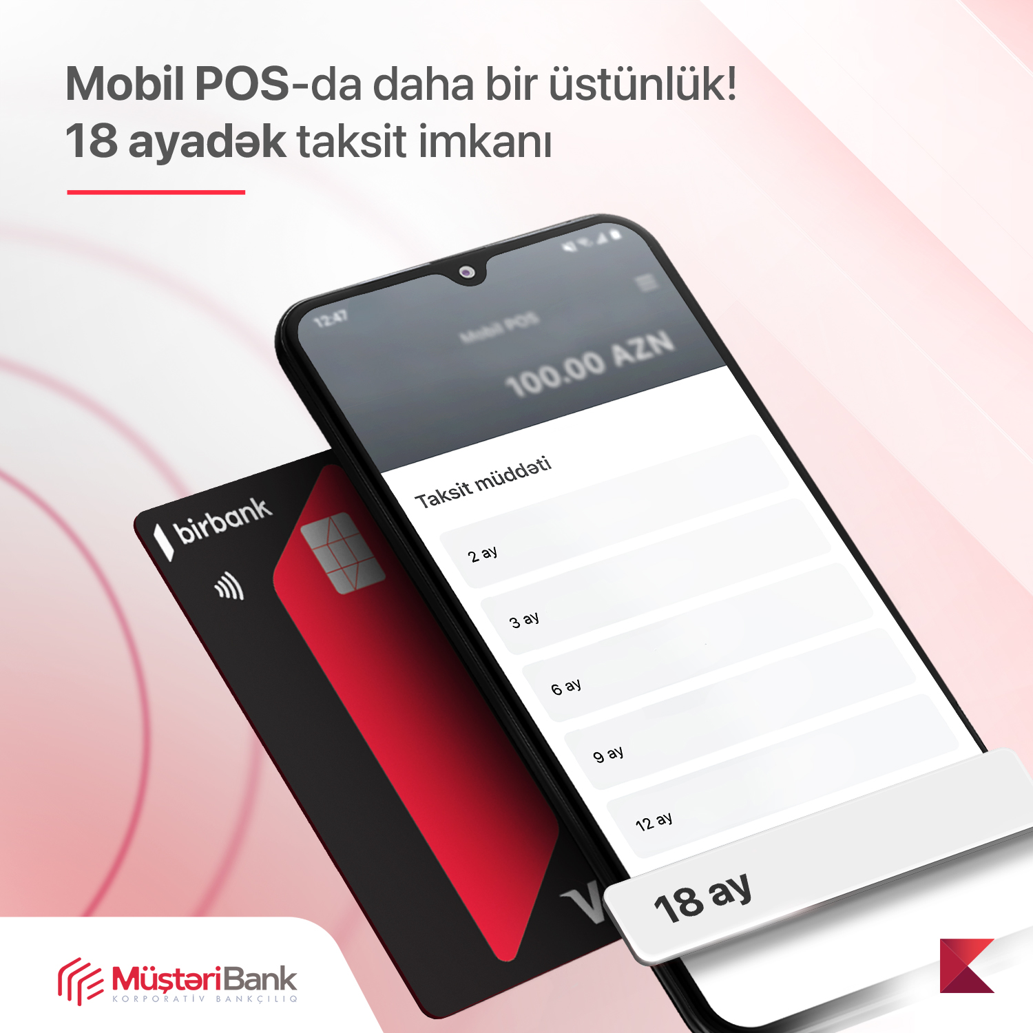 Mobil-POS xidmətinə yeni taksit funksiyası əlavə olundu